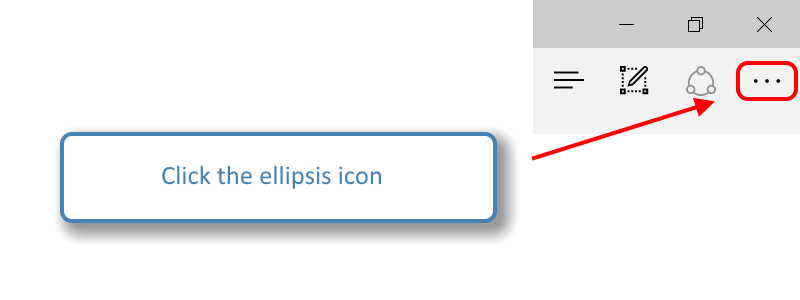 A drop-down menu will appear on the right of the browser window. Click ...